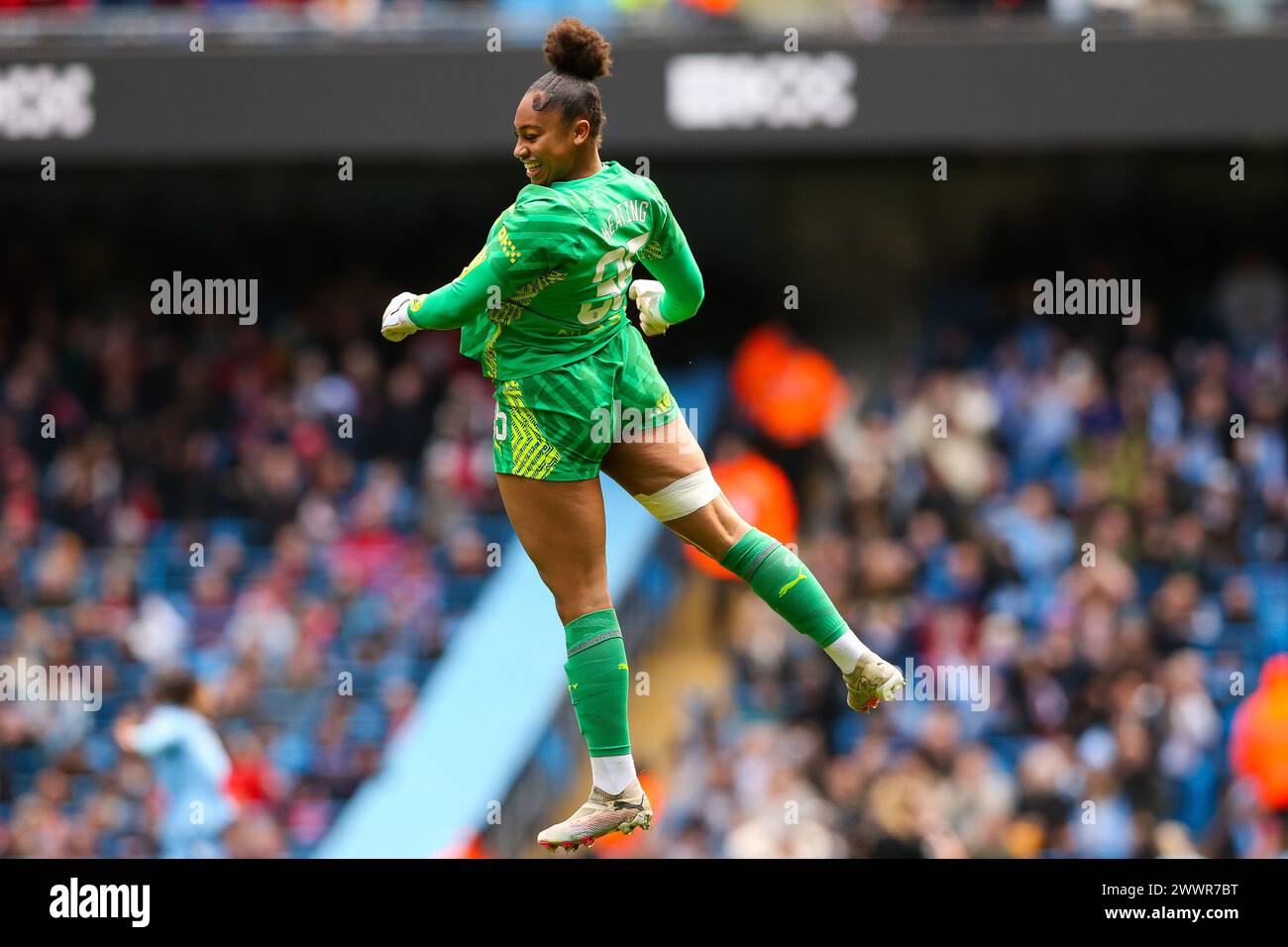 Manchester City goalkeeper Khiara Keating during the Barclays Women's ...