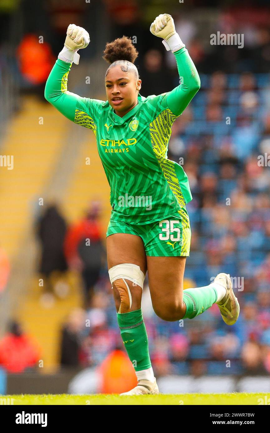 Manchester City goalkeeper Khiara Keating during the Barclays Women's ...
