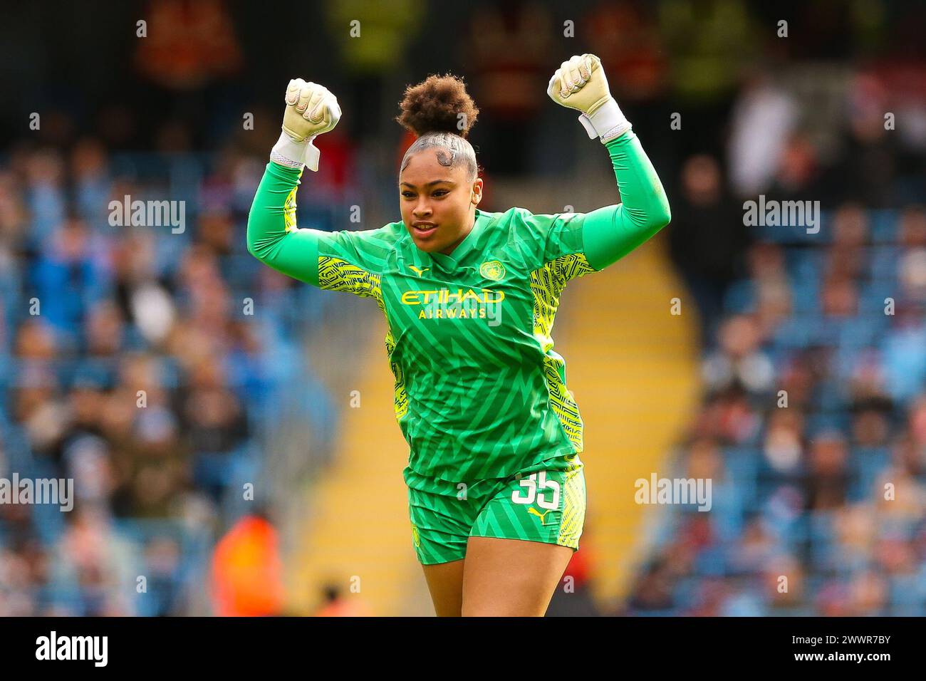 Manchester City goalkeeper Khiara Keating during the Barclays Women's ...