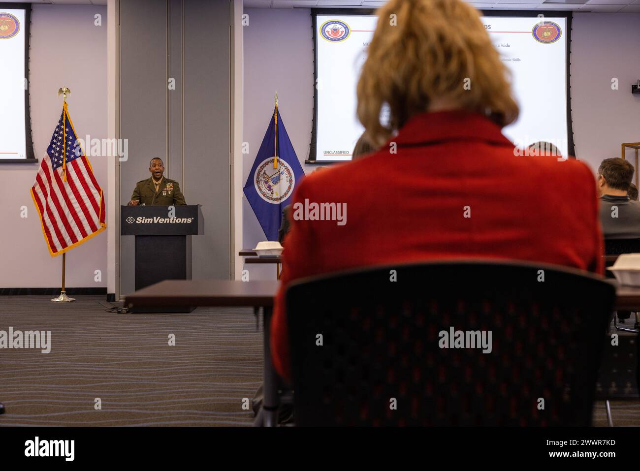 U.S. Marine Corps Col. Michael L. Brooks, base commander of Marine ...