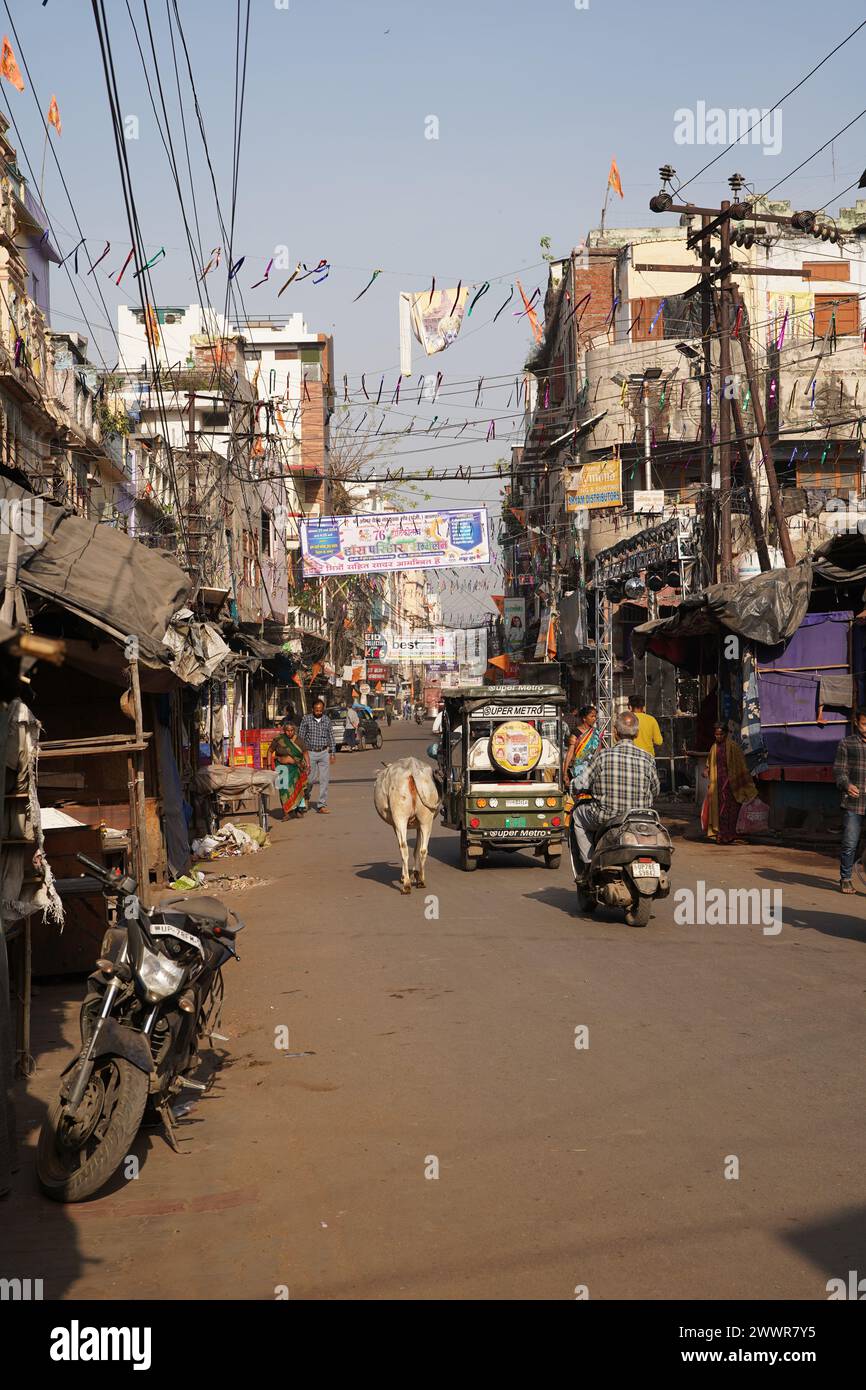 Shivala Road. Kanpur, Uttar Pradesh, India Stock Photo - Alamy