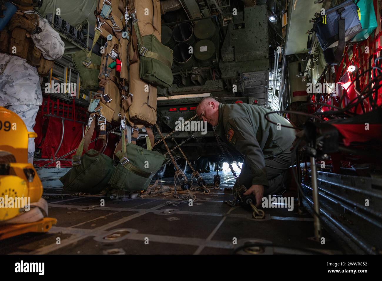 Senior Master Sgt. Dylan Hassis, a loadmaster with the New York Air ...