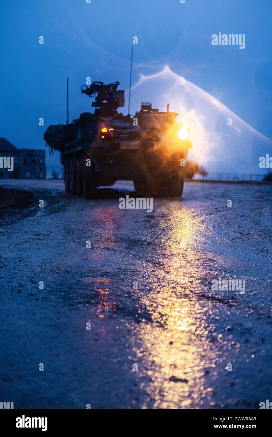 A stryker attached to 2nd Cavalry Regiment (2CR), 2nd squadron ...