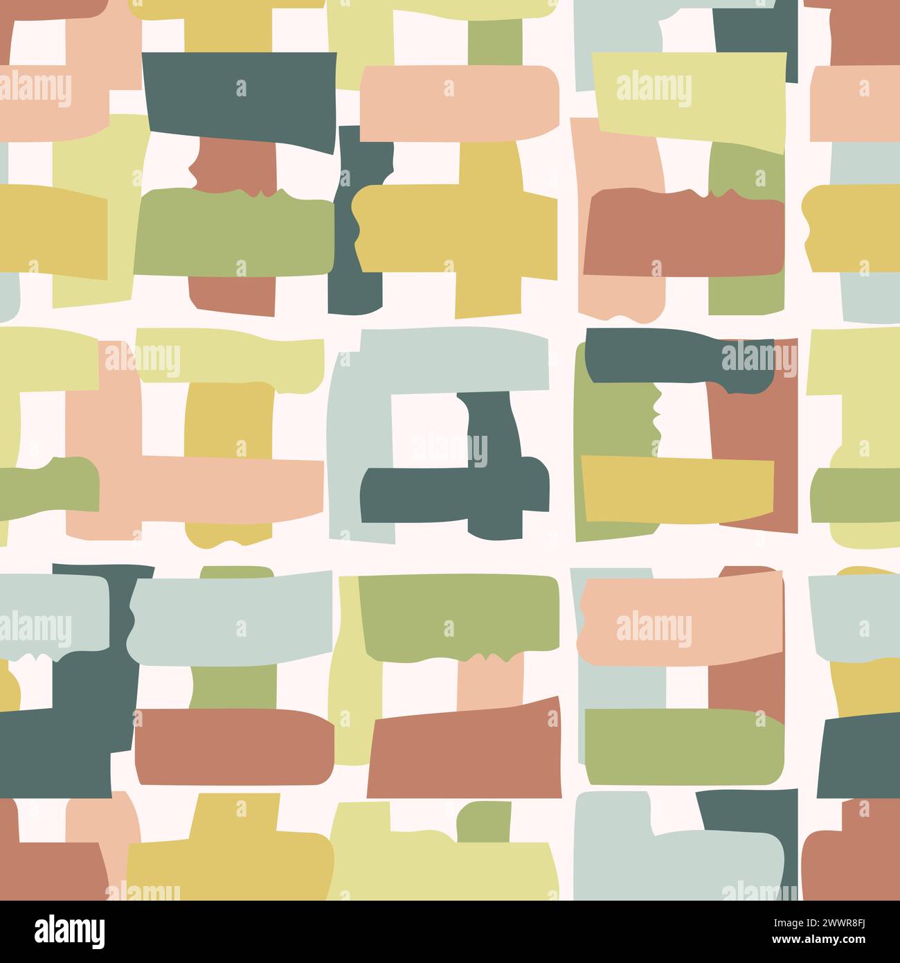 Modern vector pattern with pretty floral drawing motifs . Decorative ...