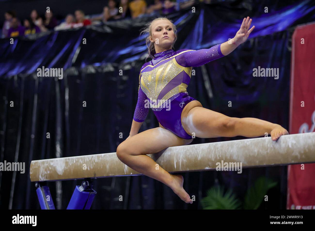 New Orleans, LA, USA. 23rd Mar, 2024. LSU's Sierra Ballard competes on ...
