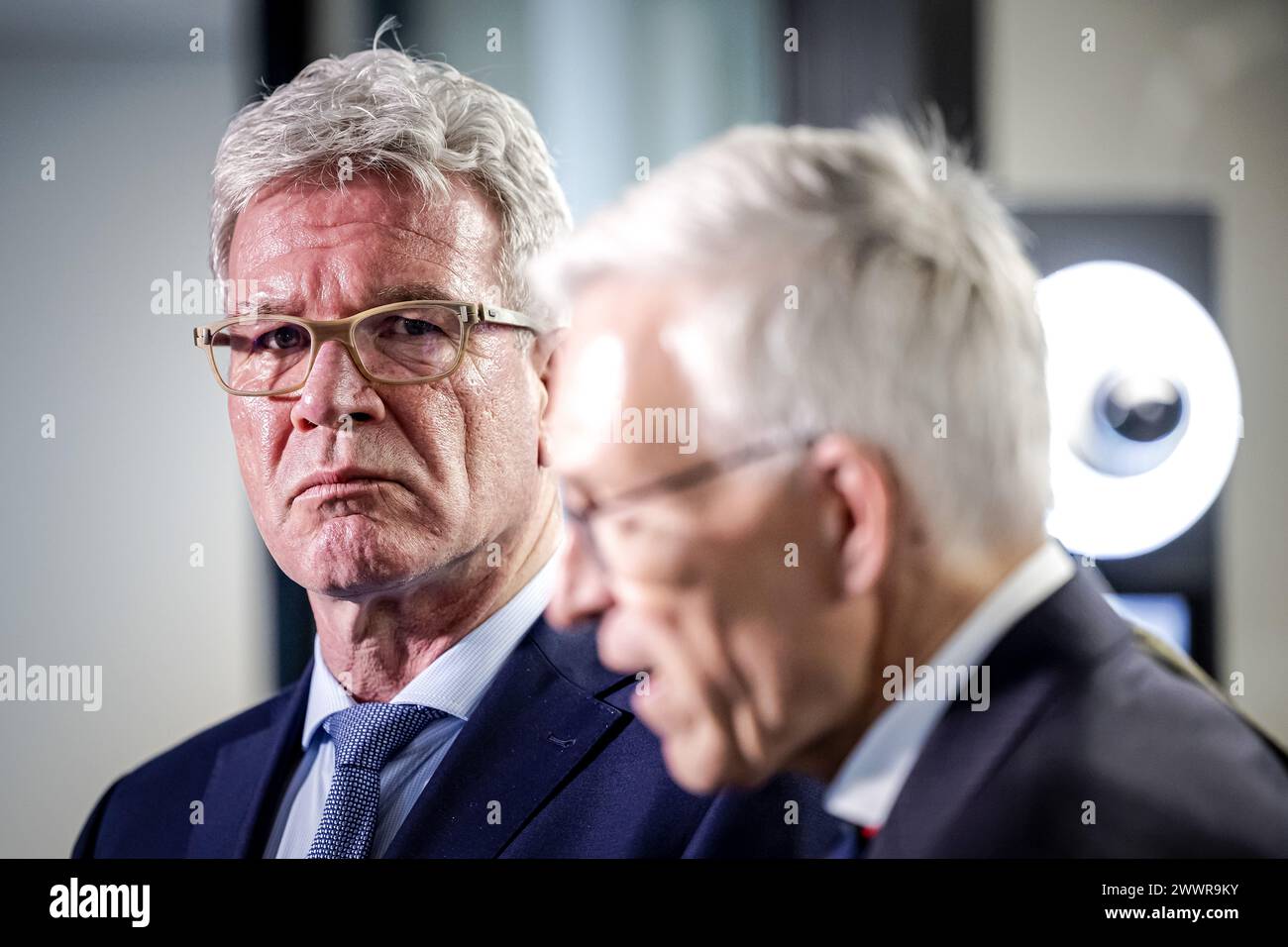 THE HAGUE - Informants Elbert Dijkgraaf and Richard van Zwol after a ...