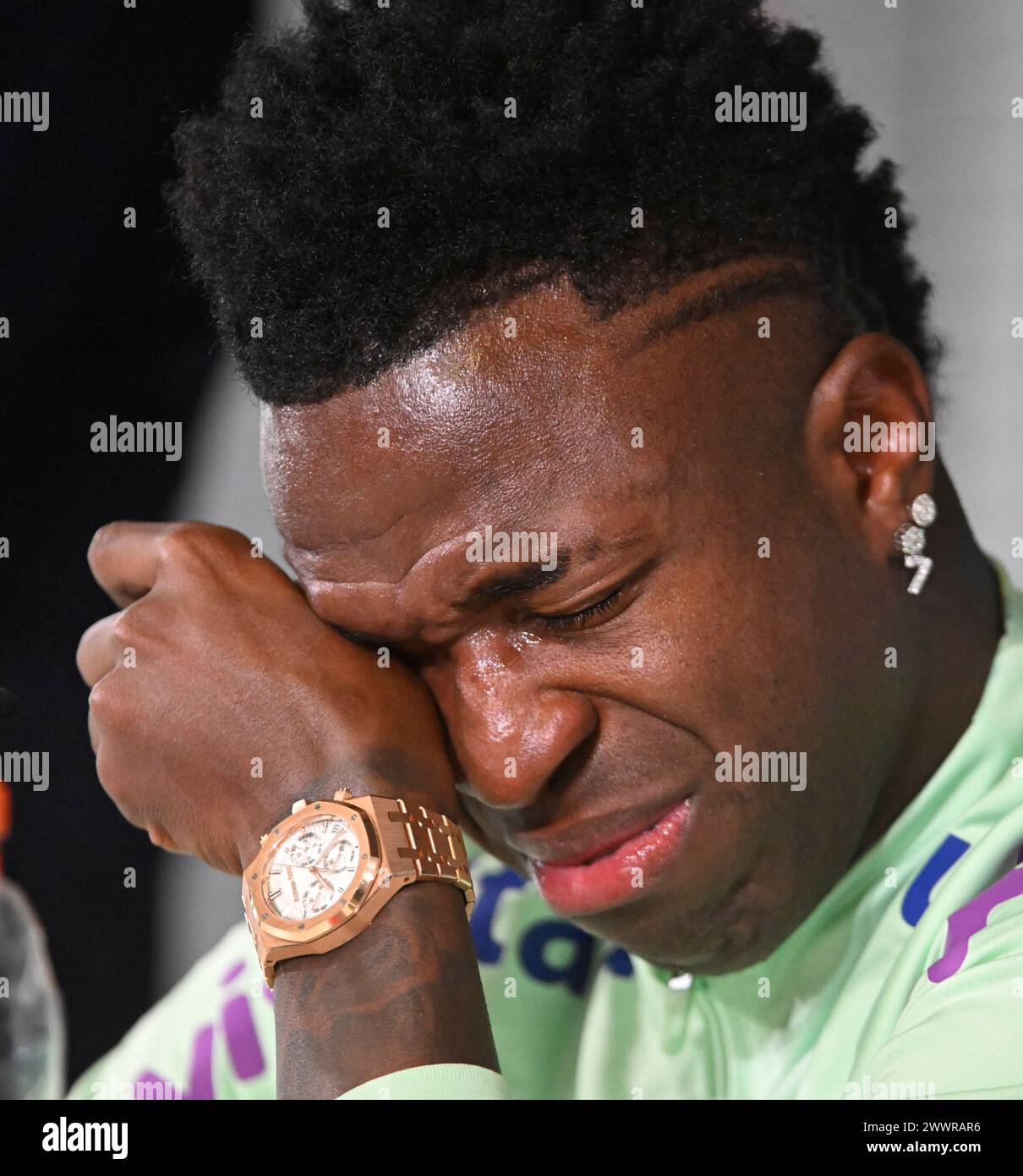 Madrid -Spain, March 25, 2024, Player Vinicius Junior of the Brazilian ...
