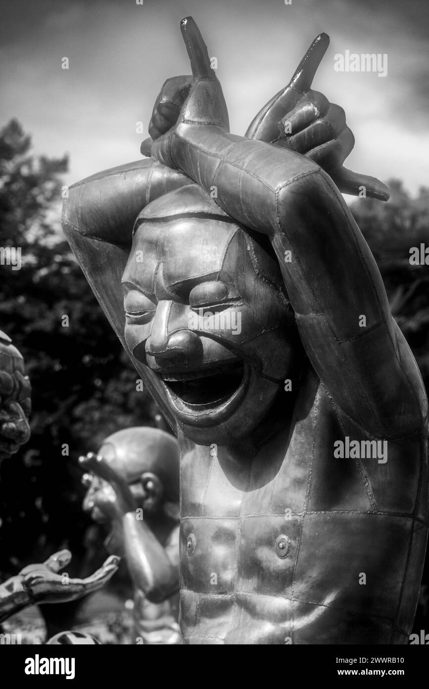 Vancouver laughter sculptures Black and White Stock Photos & Images - Alamy