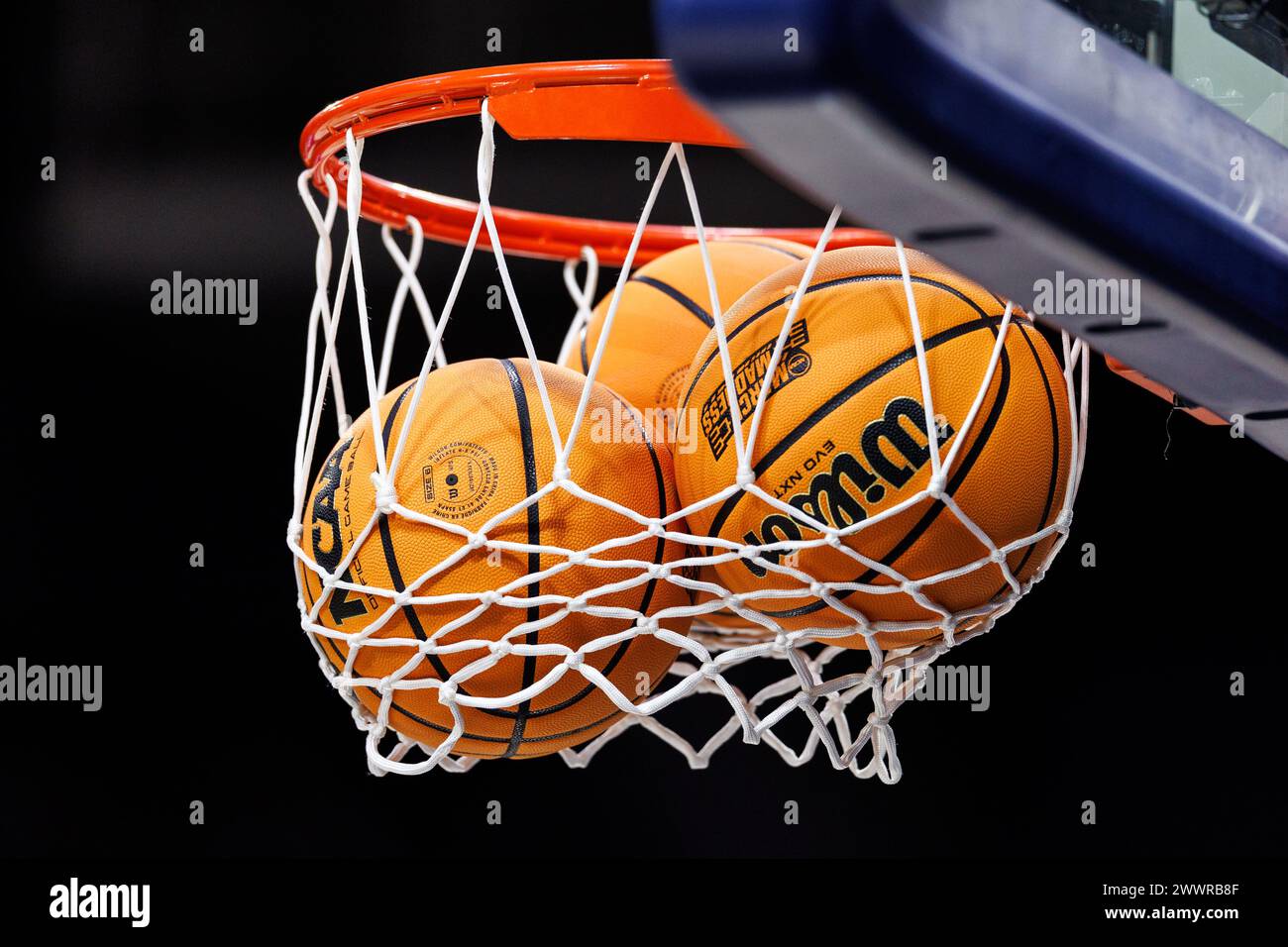 South Bend, Indiana, USA. 25th Mar, 2024. A general view of basketballs ...
