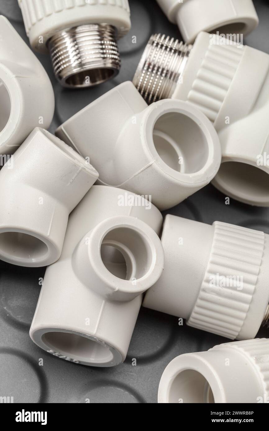 Tools and materials for sanitary works Stock Photo - Alamy