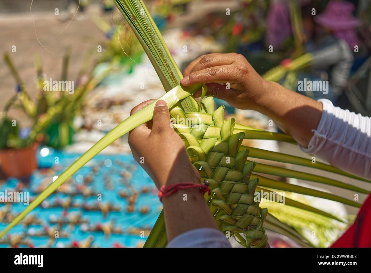QUERETARO MEXICO 25 MAR: Artisans perform the elaboration of the ...