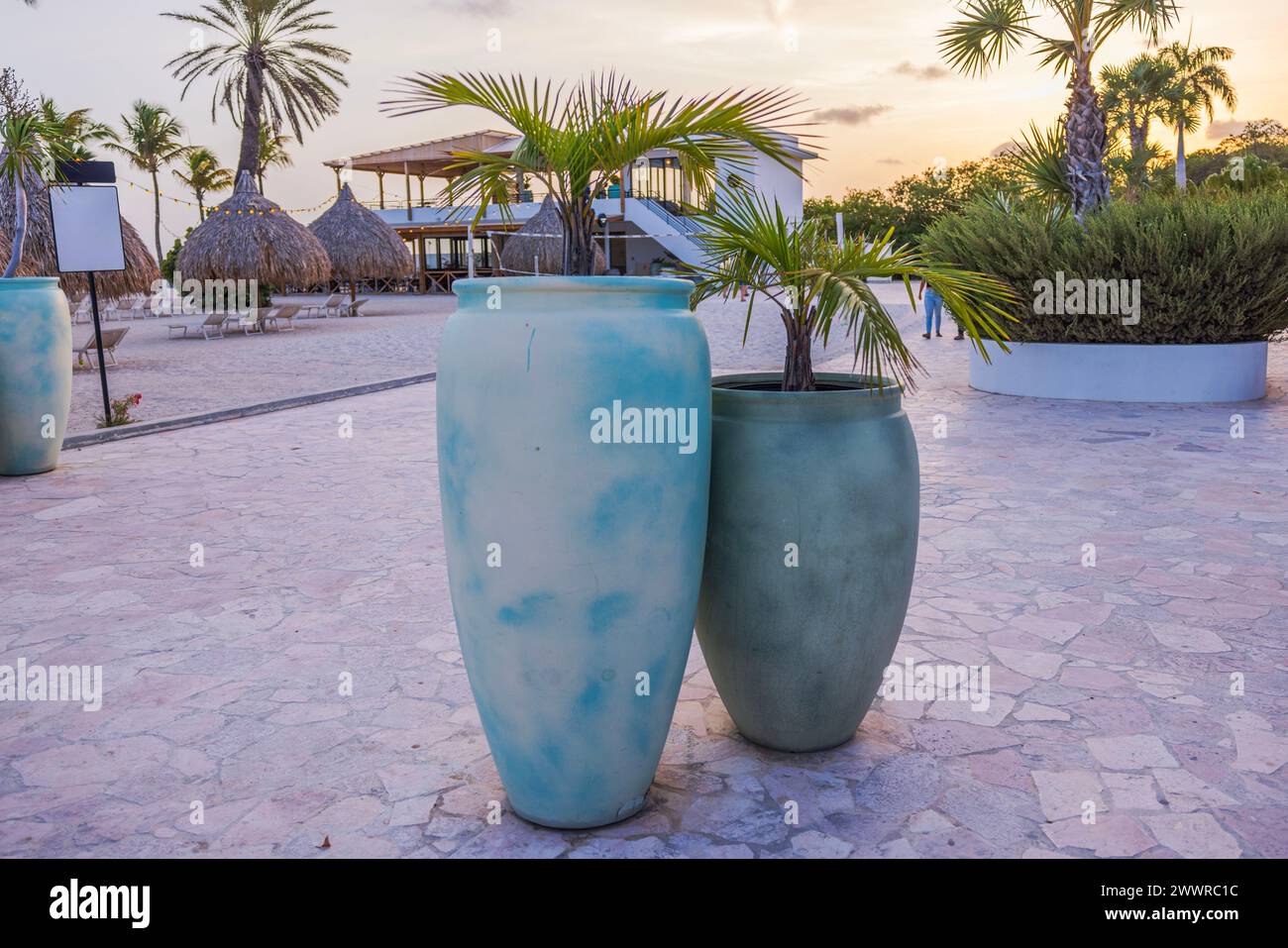 Modern garden large pots hi-res stock photography and images - Alamy