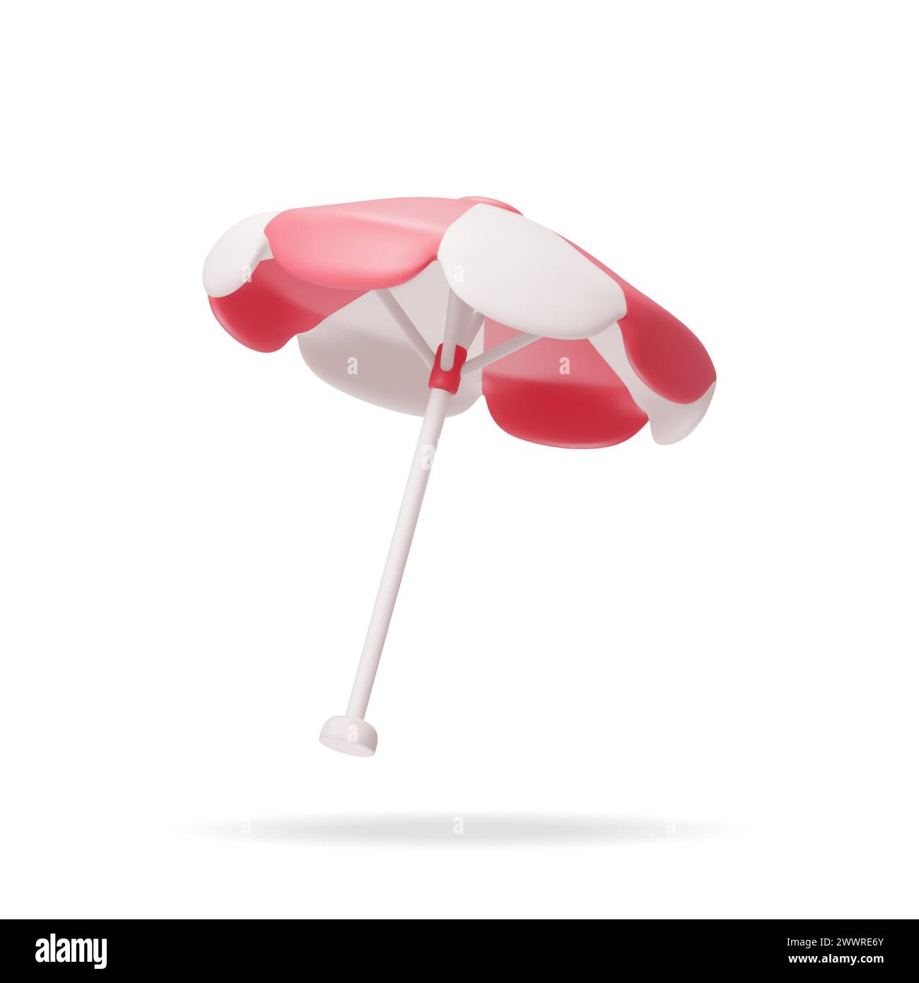 3d Red Beach Umbrella Stock Vector Image & Art - Alamy