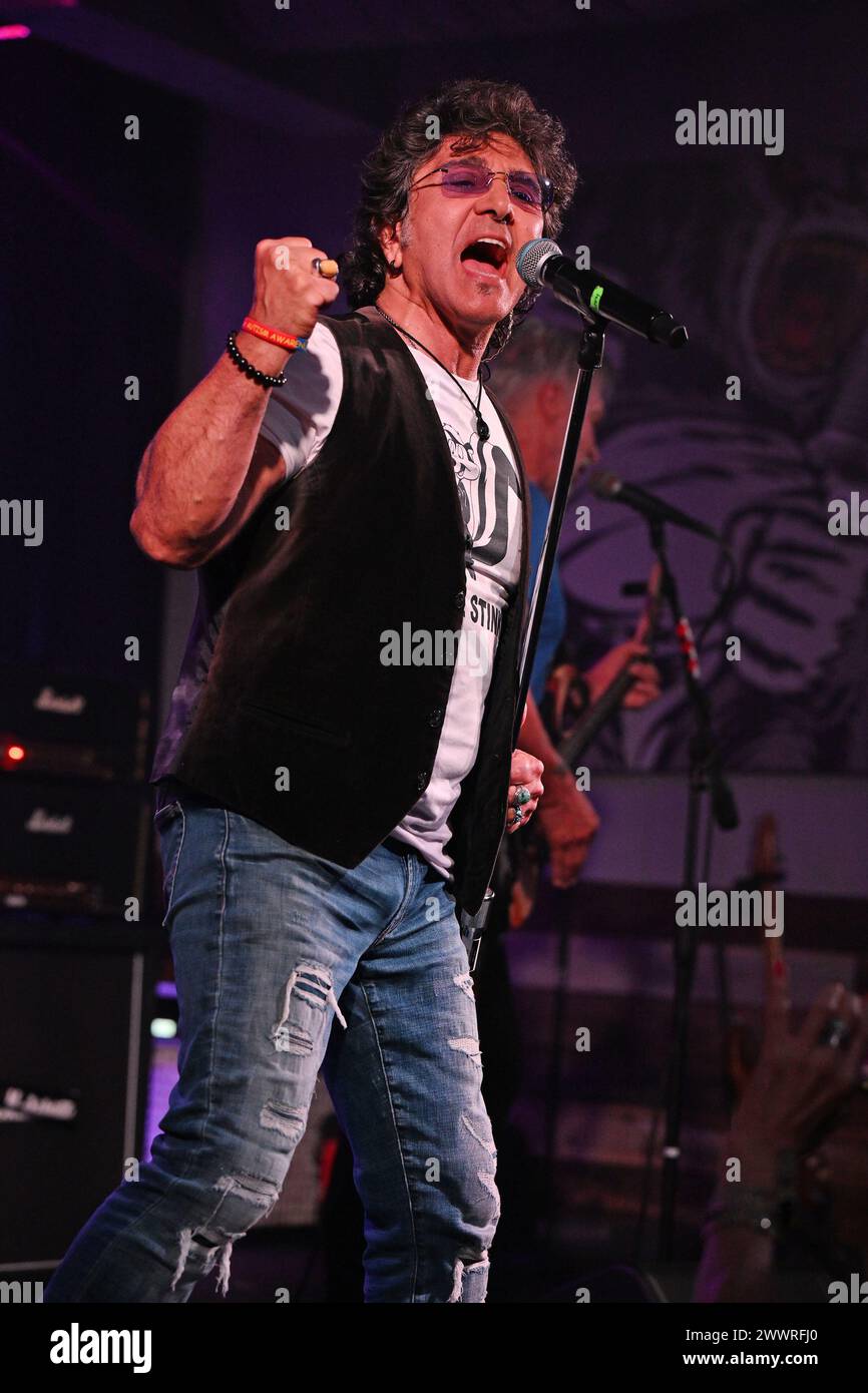 Boca Raton. 24th Mar, 2024. Terry Ilous performs with George Lynch at ...