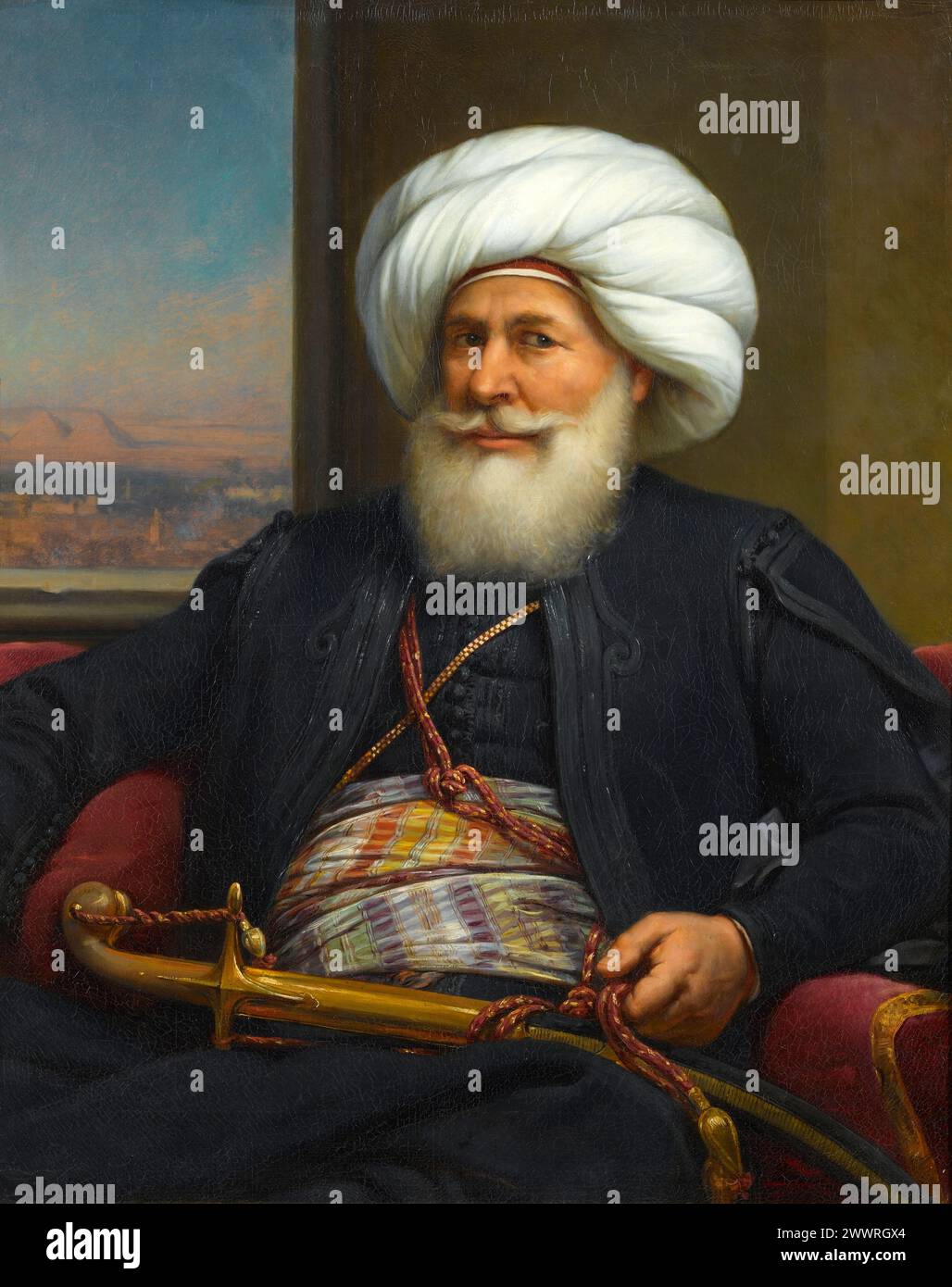 Muhammad Ali of Egypt, 1840 Auguste Couder -Auguste Couder Stock Photo - Alamy