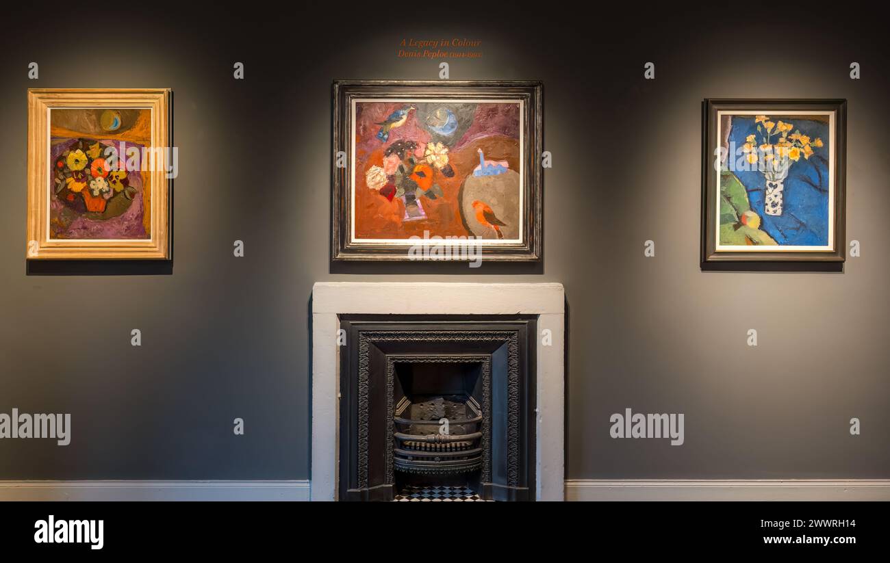 Paintings by Denis Peploe at art exhibition, The Scottish Gallery ...