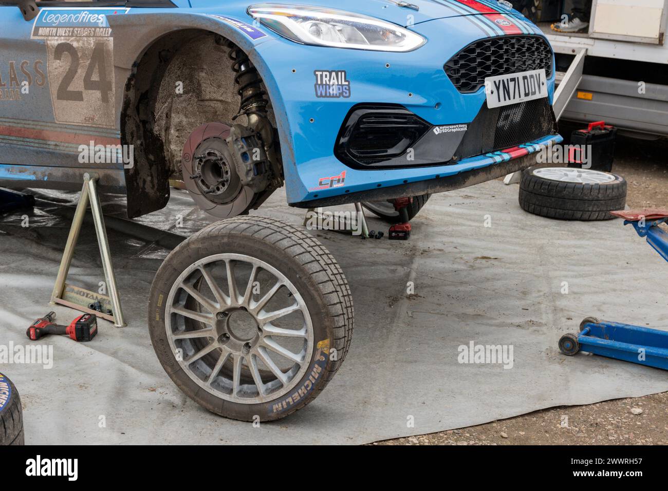 VW Polo GTi R5. North West Stages Rally 2024 Stock Photo - Alamy