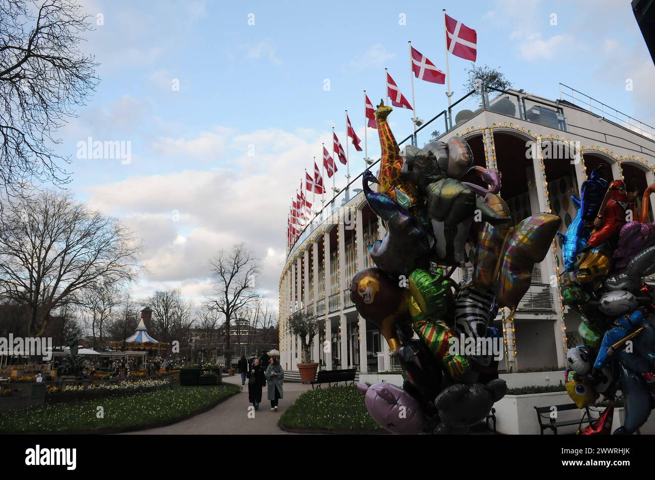 Copenhagen, Denmark /25 March 2024/Visitors enjoy sunday easter eason ...