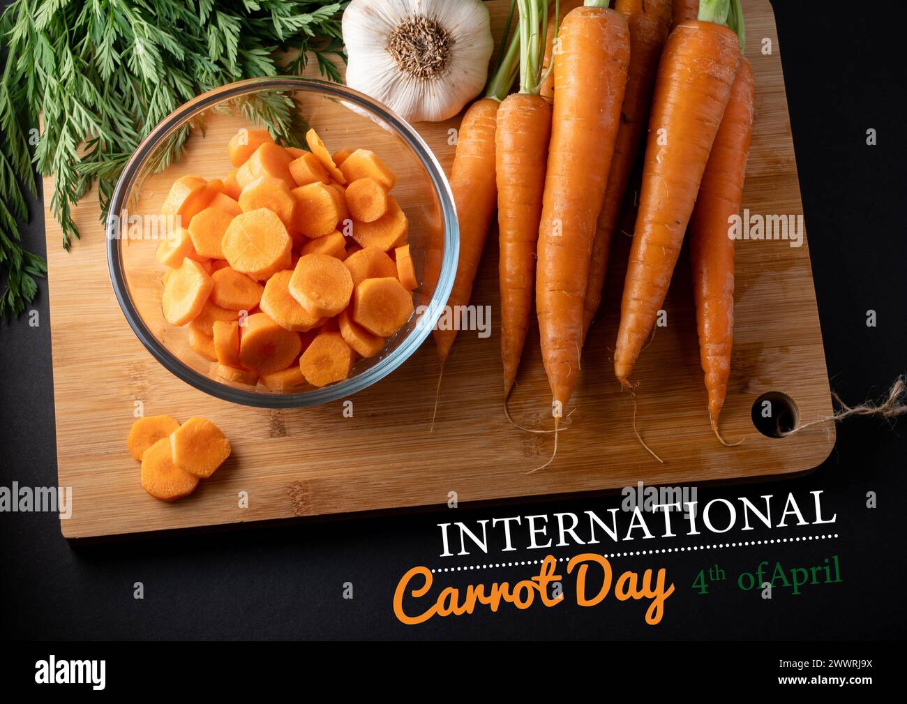 international carrot dy banner april 4 Stock Photo - Alamy