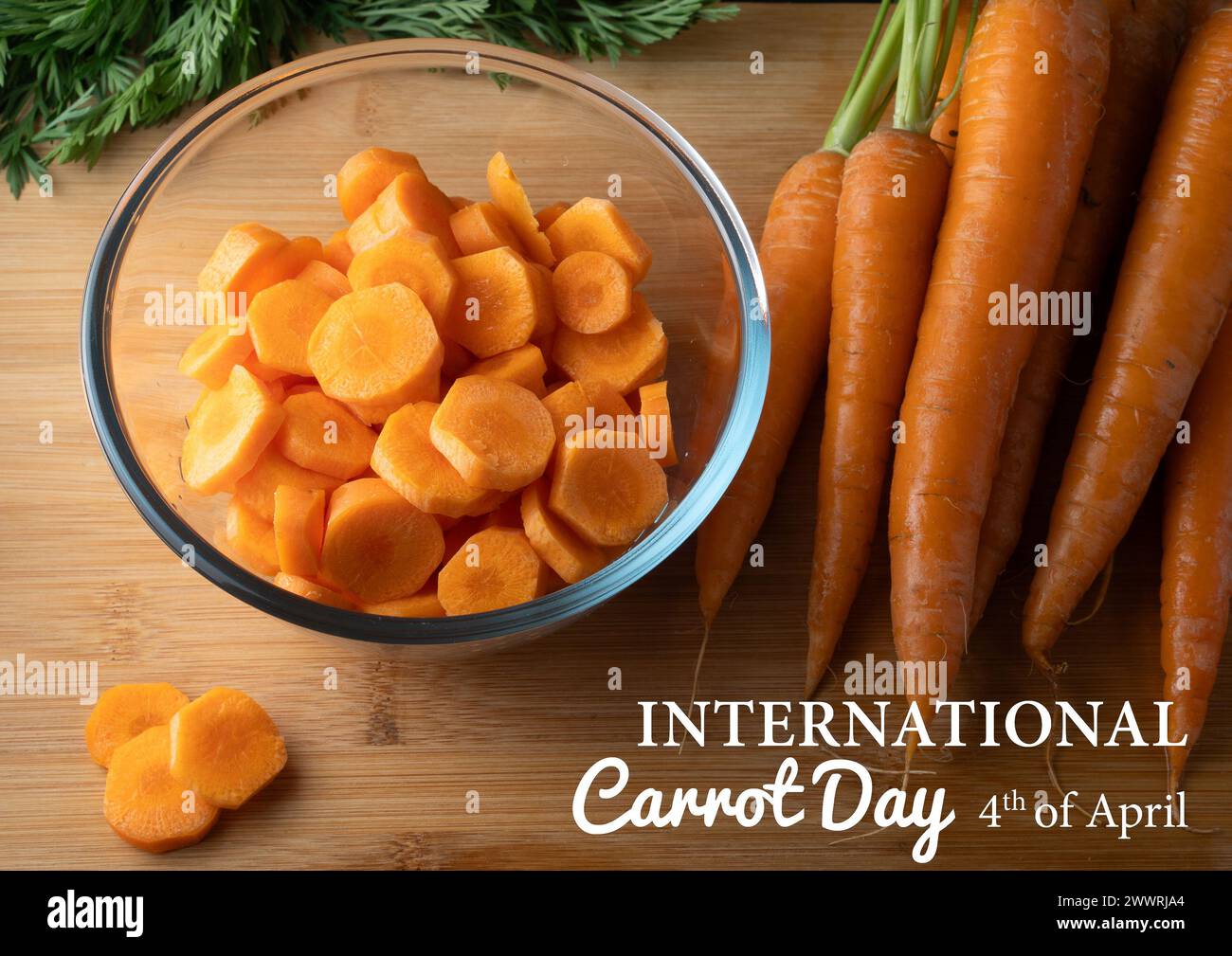 international carrot dy banner april 4 Stock Photo - Alamy