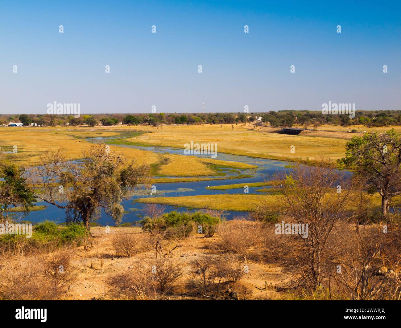 Chobe river on the border between Botswana and Namibia Stock Photo - Alamy