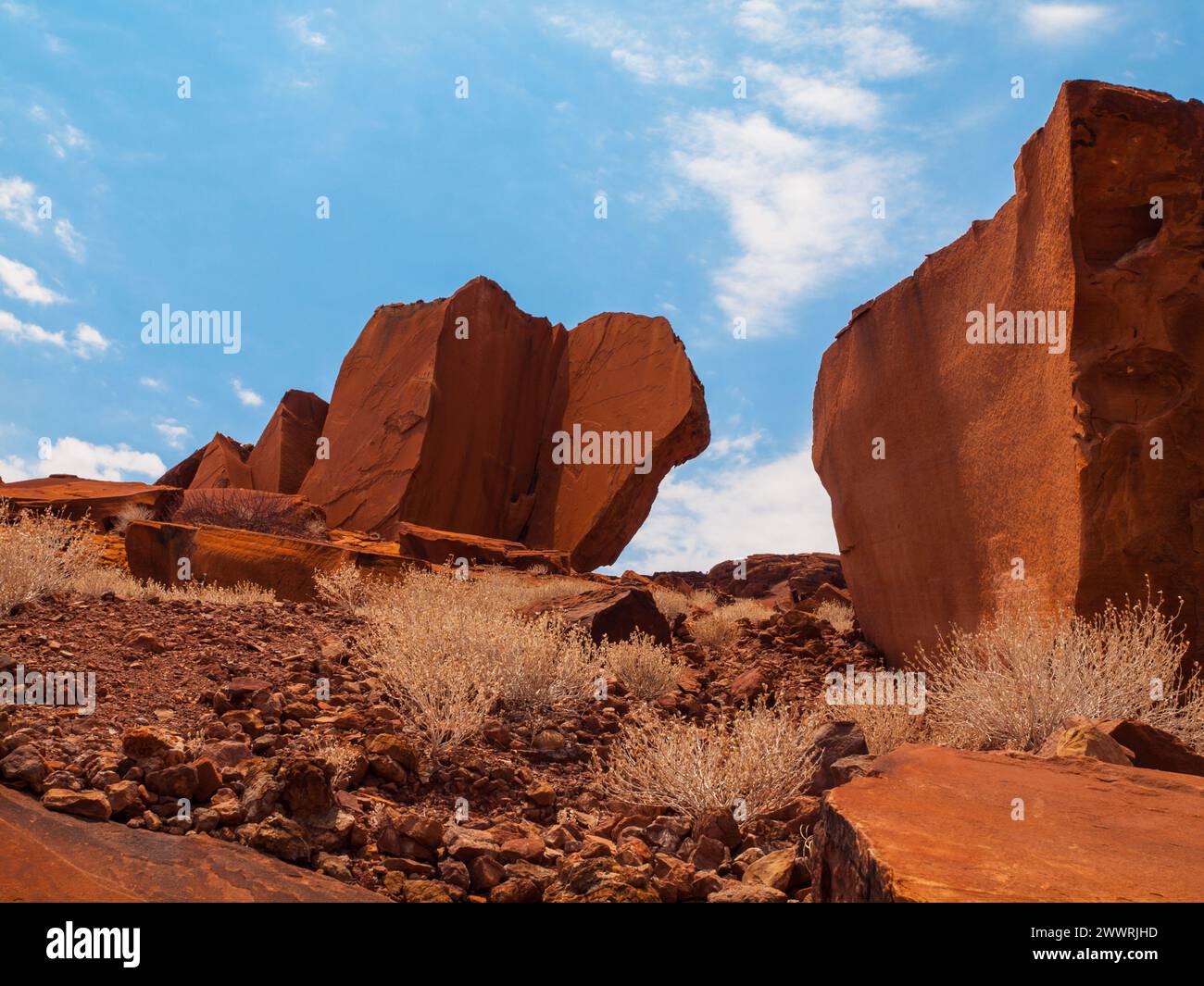 Sand stone formation in Twyfelfontein area (Namibia Stock Photo - Alamy