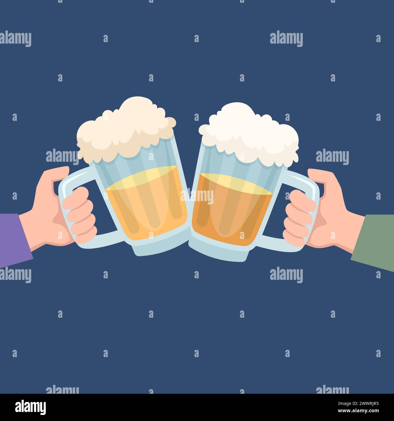 Cheering drinks Stock Vector Images - Alamy