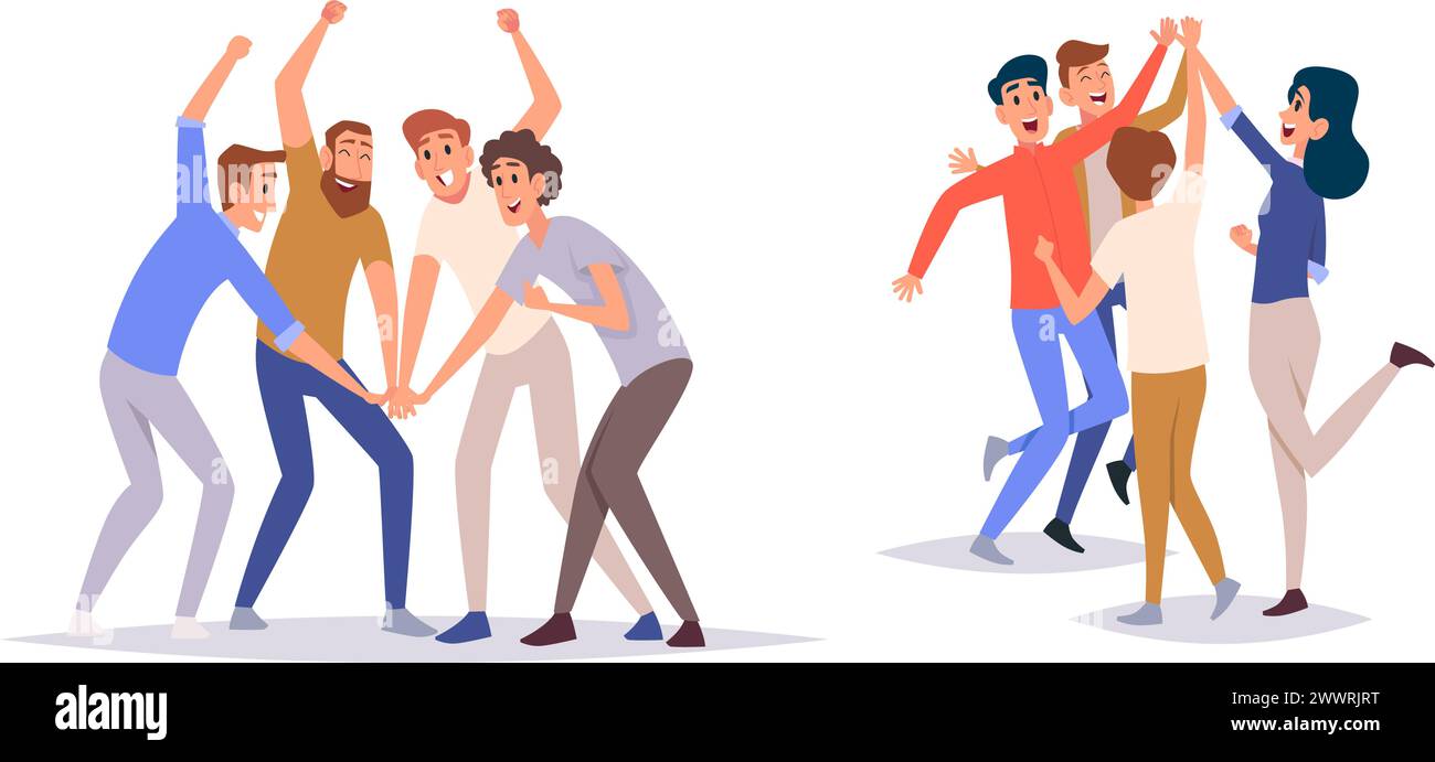 Group of diverse characters hi-res stock photography and images - Alamy