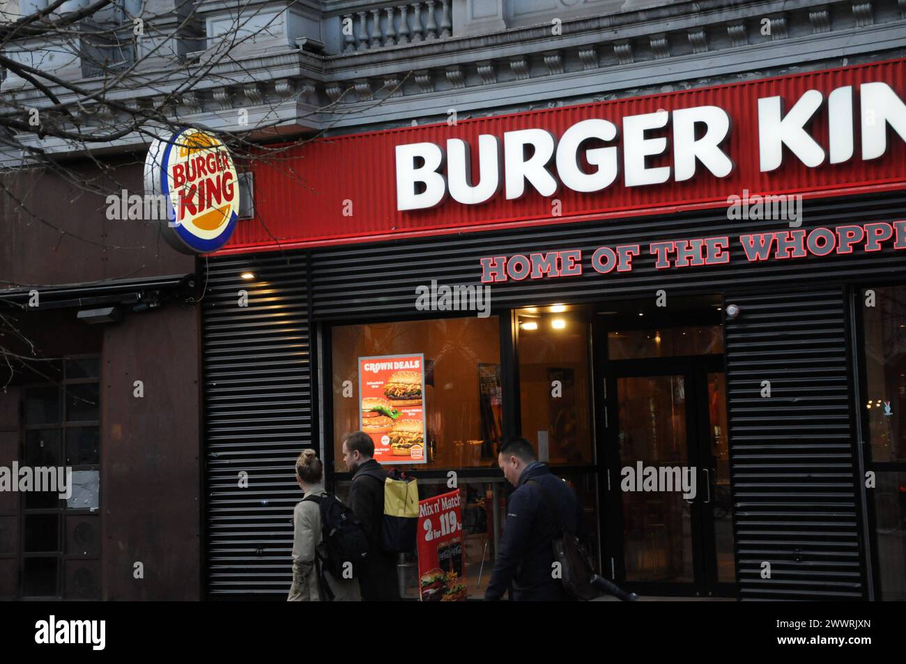 Copenhagen, Denmark /25 March 2024/. Fast food american food chain ...
