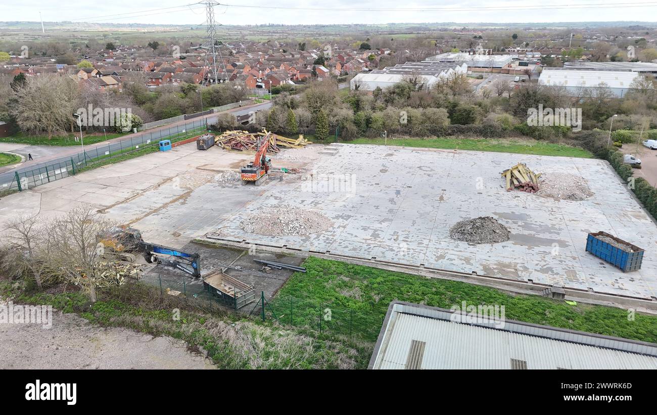Aerial view of vacant land from above Stock Photo - Alamy