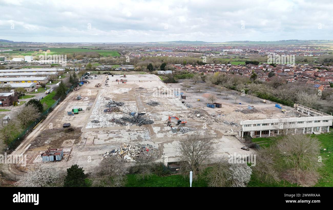 A massive building undergoing construction work Stock Photo - Alamy