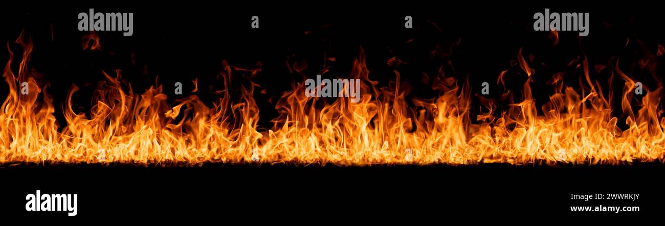 Hell flames, devil's mouth. fire banner. A background of scalding ...
