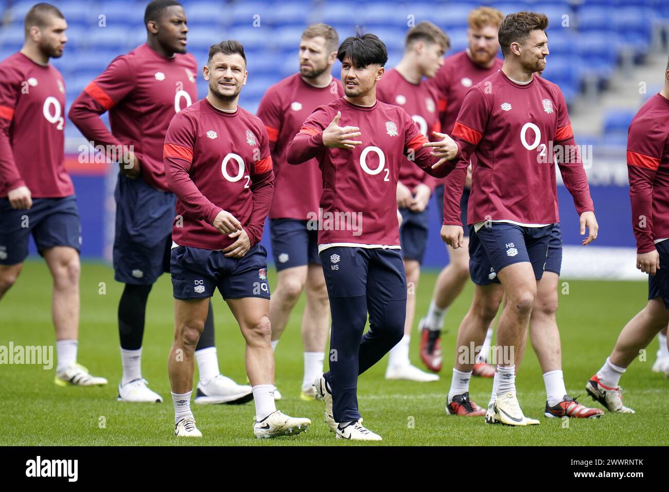 File photo dated 15-03-2024 of England's Danny Care with Marcus Smith ...