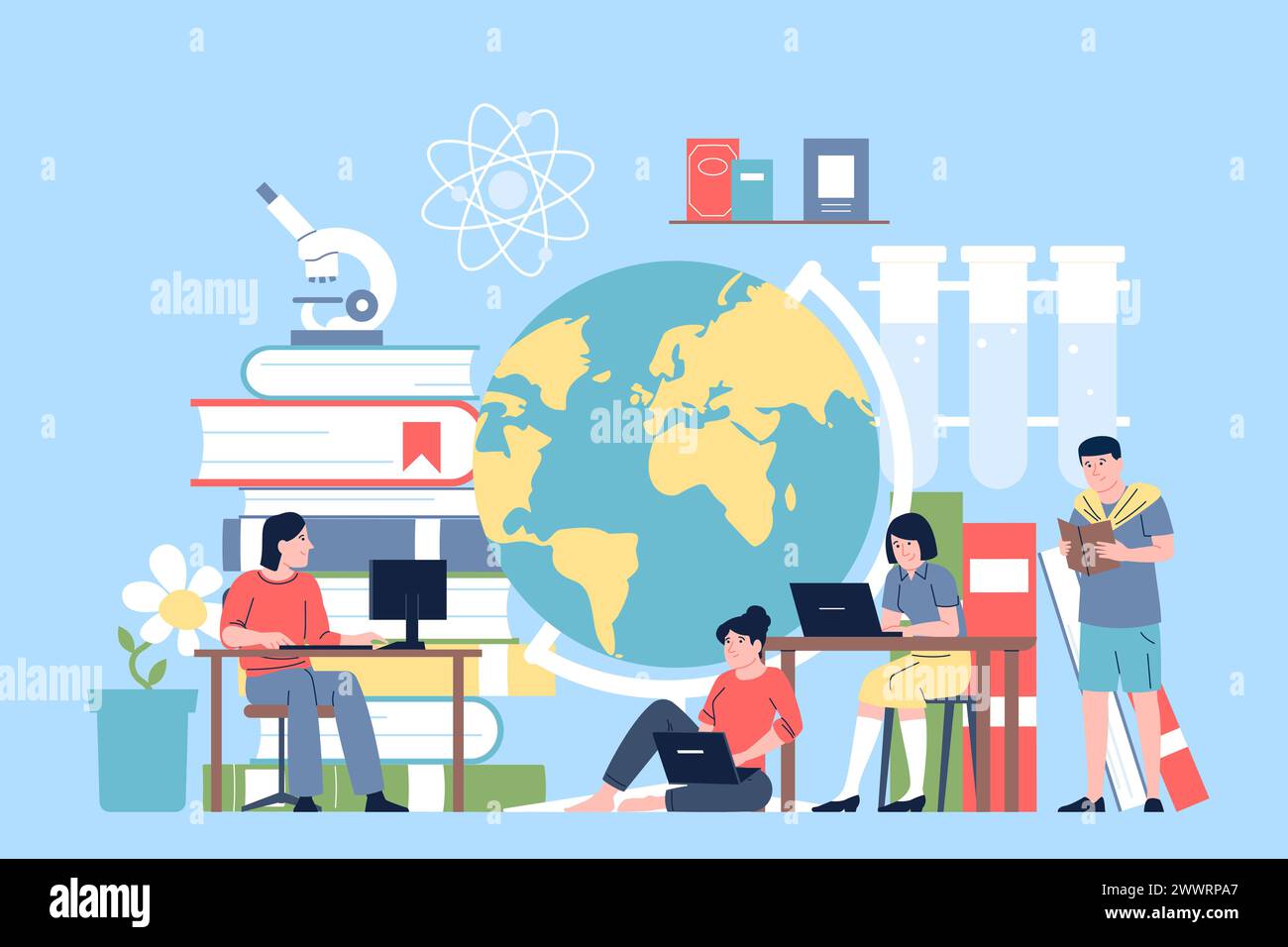 Adult education class test Stock Vector Images - Alamy