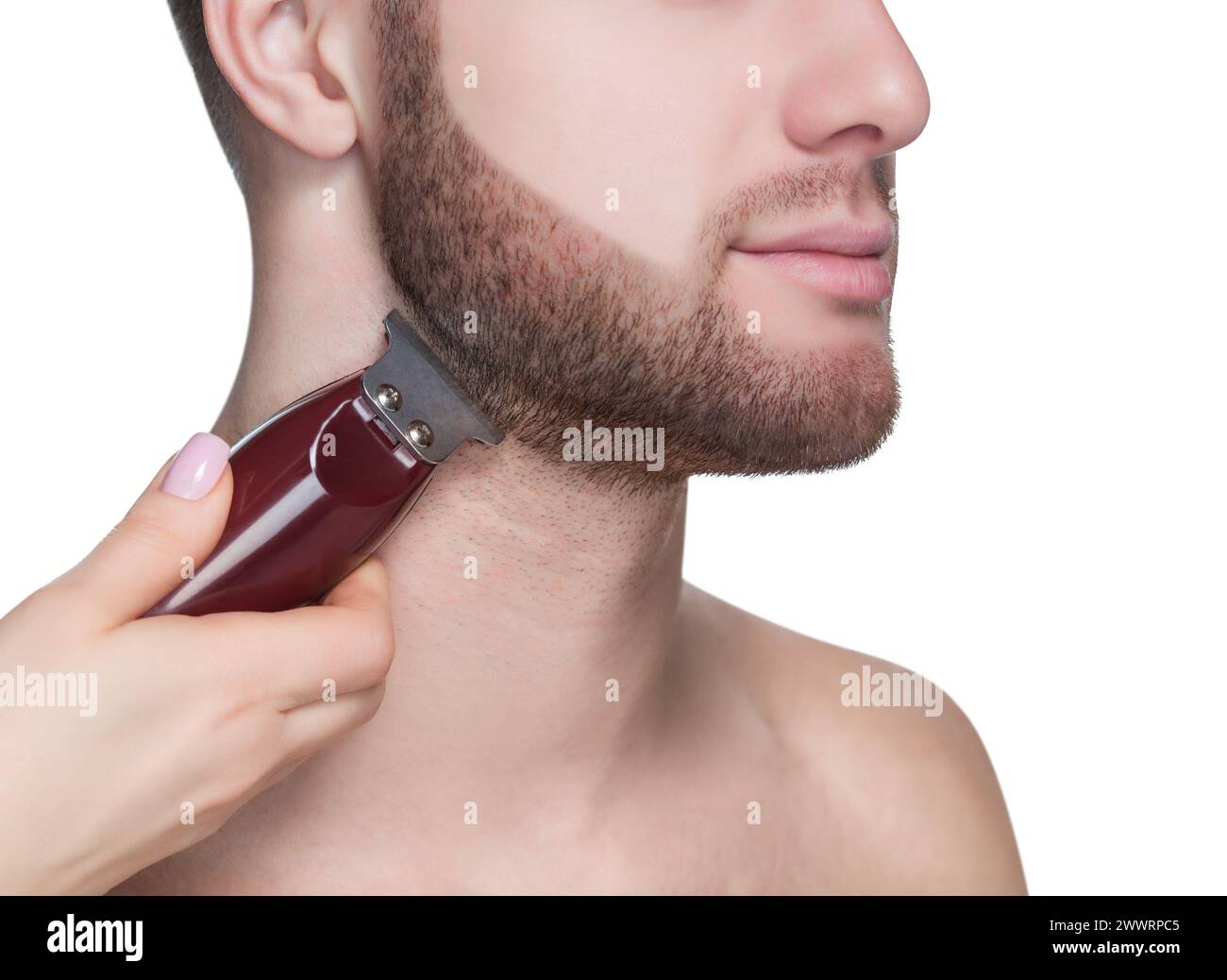 Mustache haircut hi-res stock photography and images - Alamy