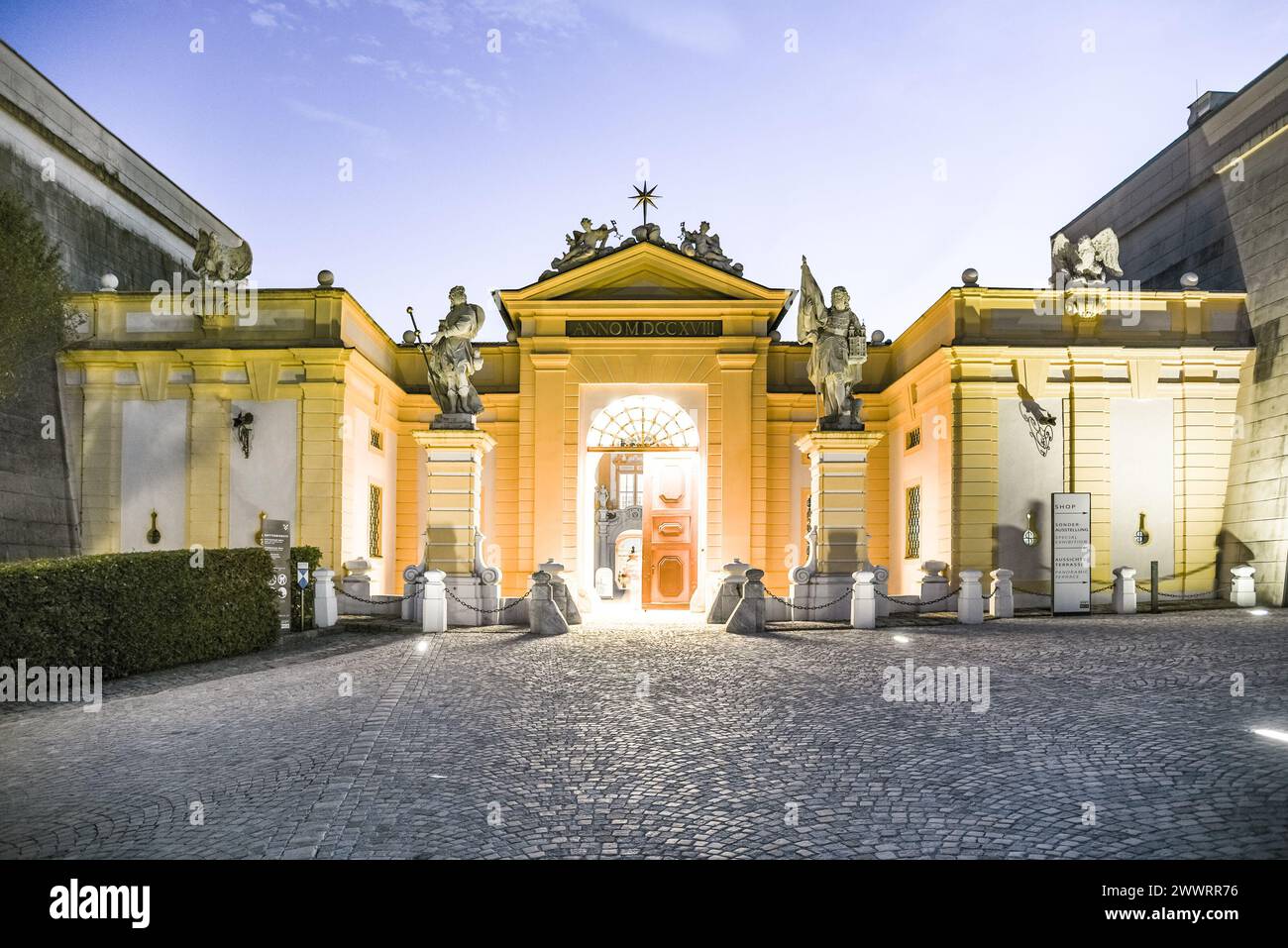 Melk town square melk abbey hi-res stock photography and images - Alamy