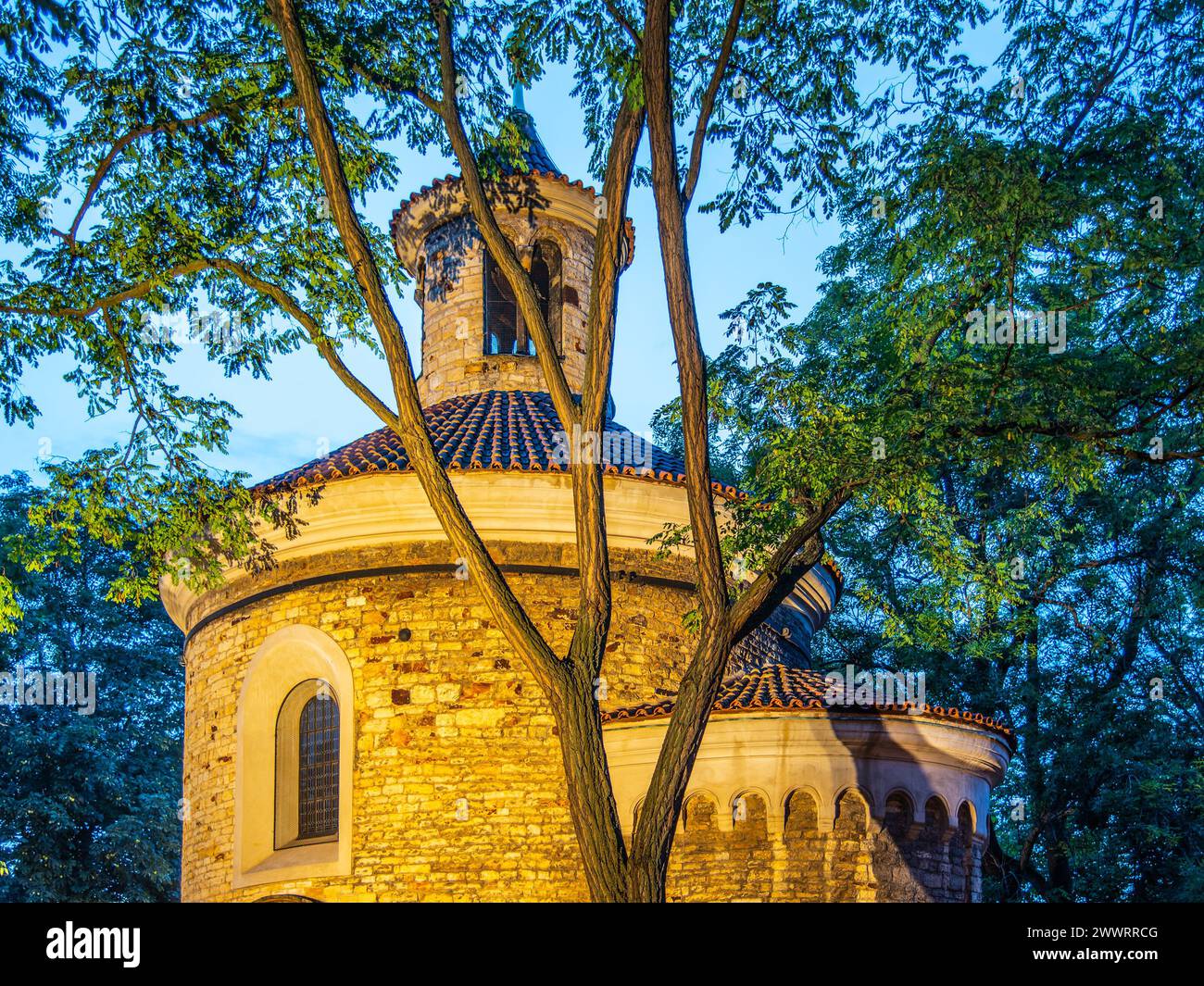 Rotunda os St Martin - the oldest Romanesque building in Prague ...