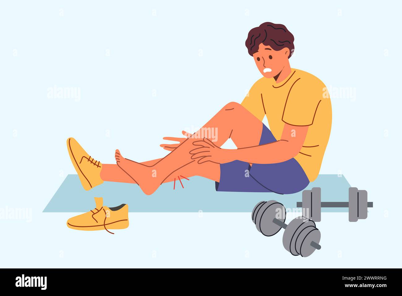 Sports physiotherapy Stock Vector Images - Alamy