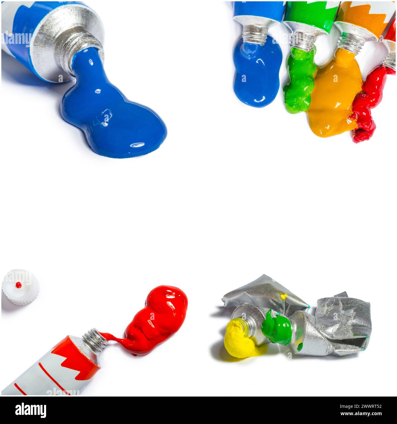 Paint in tubes Stock Photo - Alamy