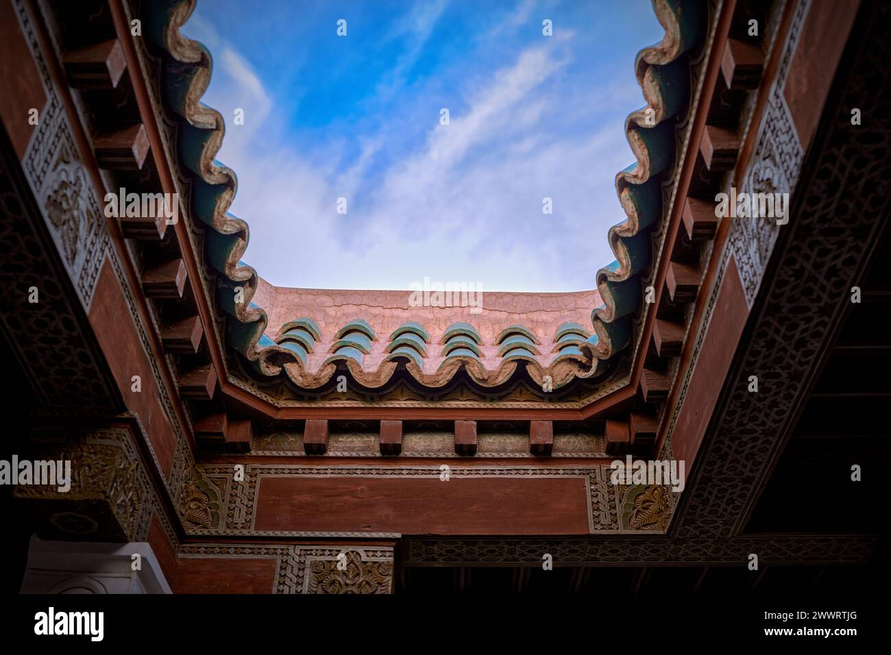 The Ben Youssef Madrasa in Marrakech in Morocco Stock Photo - Alamy