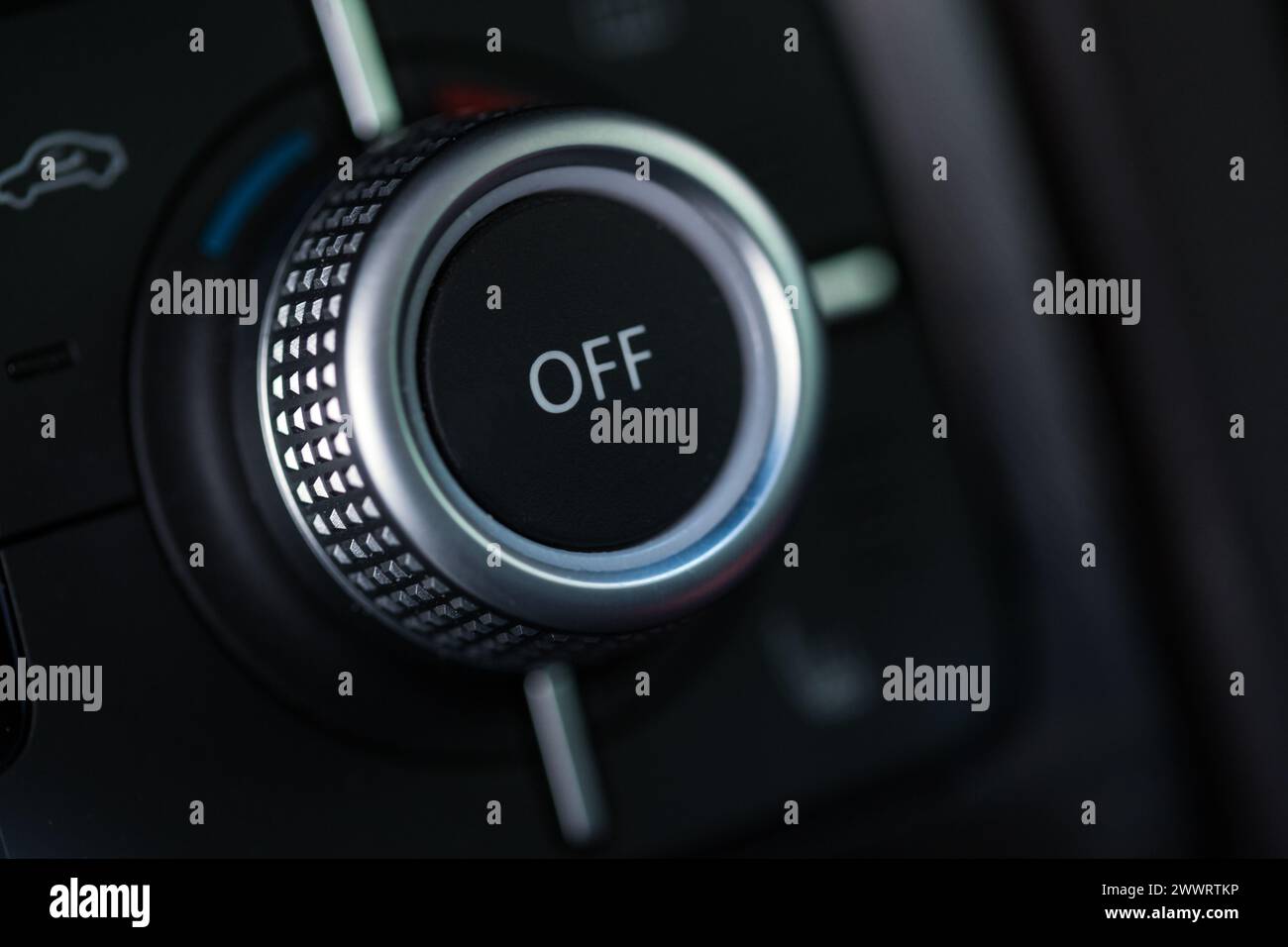 car climate control button Stock Photo - Alamy