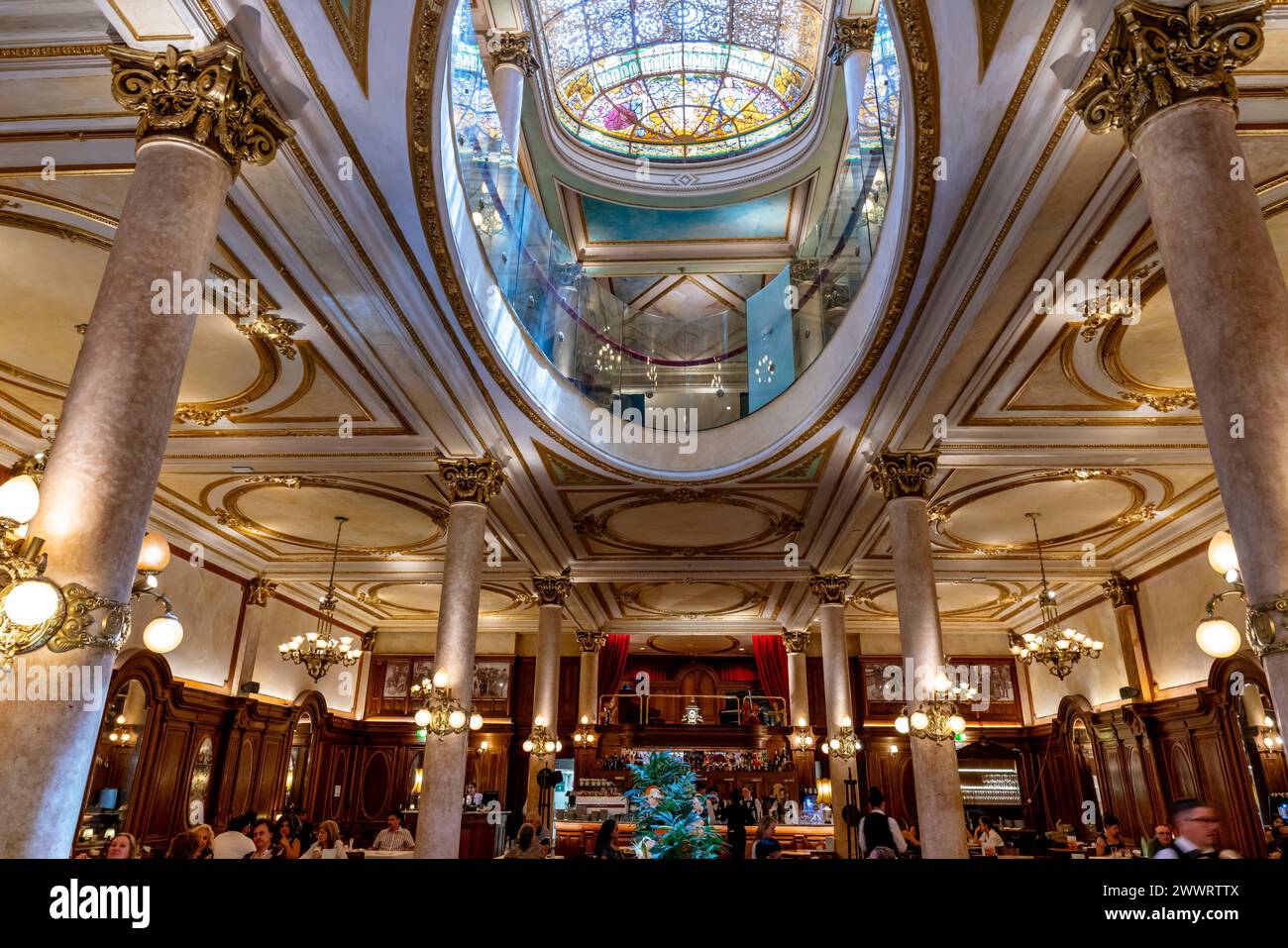 The Interior of The Cafe Confiteria La Ideal, Buenos Aires, Argentina ...