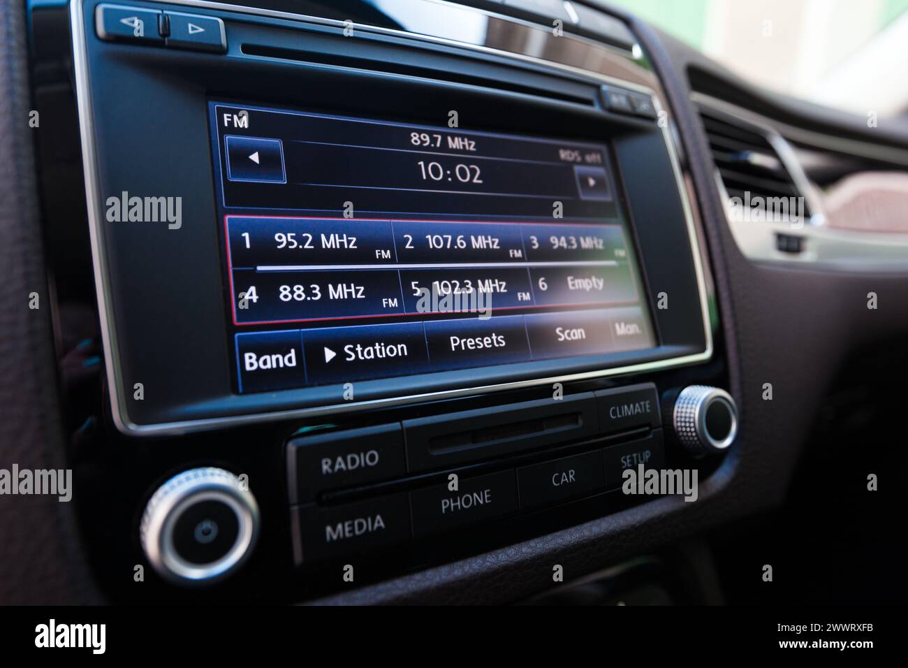 Smart multimedia touchscreen system for automobile Stock Photo - Alamy