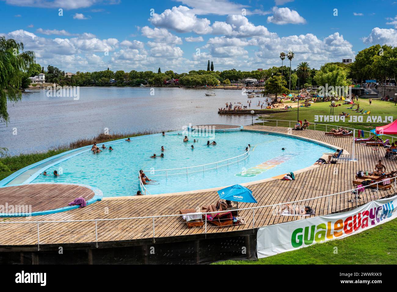 Playa del Puente, Gualeguaychu, Entre Rios Province, Argentina Stock ...