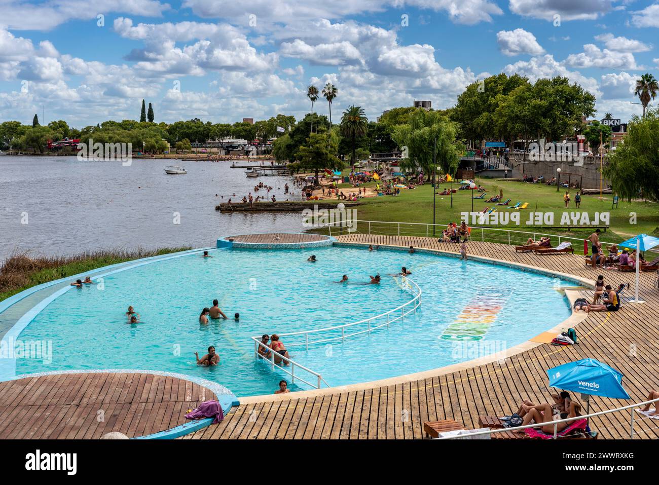 Playa del Puente, Gualeguaychu, Entre Rios Province, Argentina Stock ...