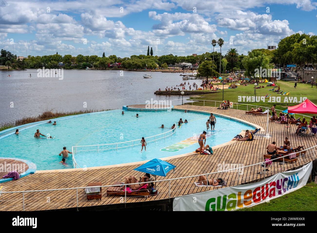 Playa del Puente, Gualeguaychu, Entre Rios Province, Argentina Stock ...