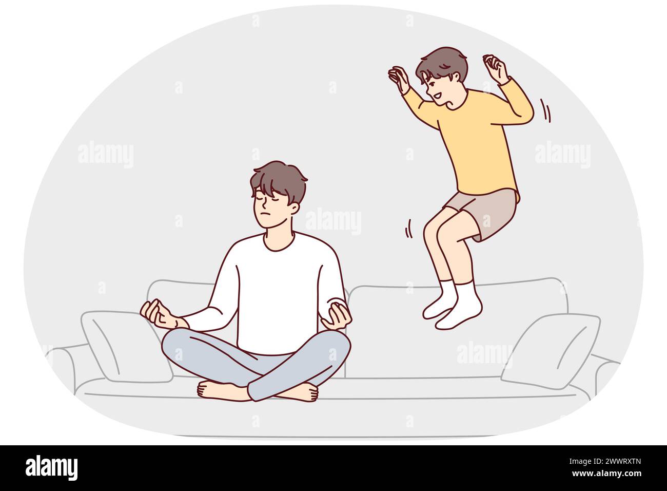 Ignoring child Stock Vector Images - Alamy