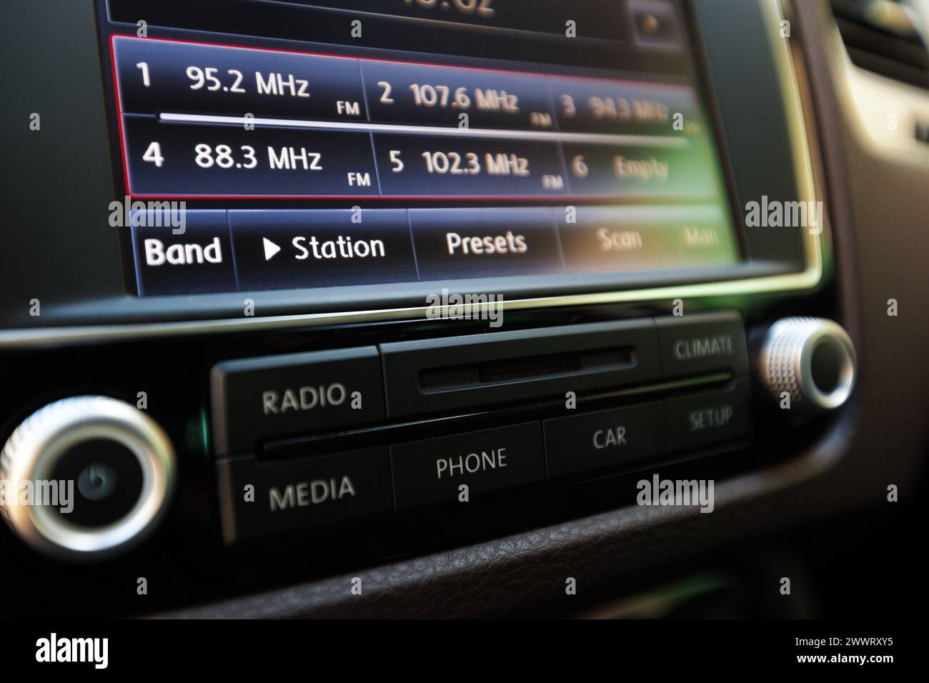 Smart multimedia touchscreen system for automobile Stock Photo - Alamy
