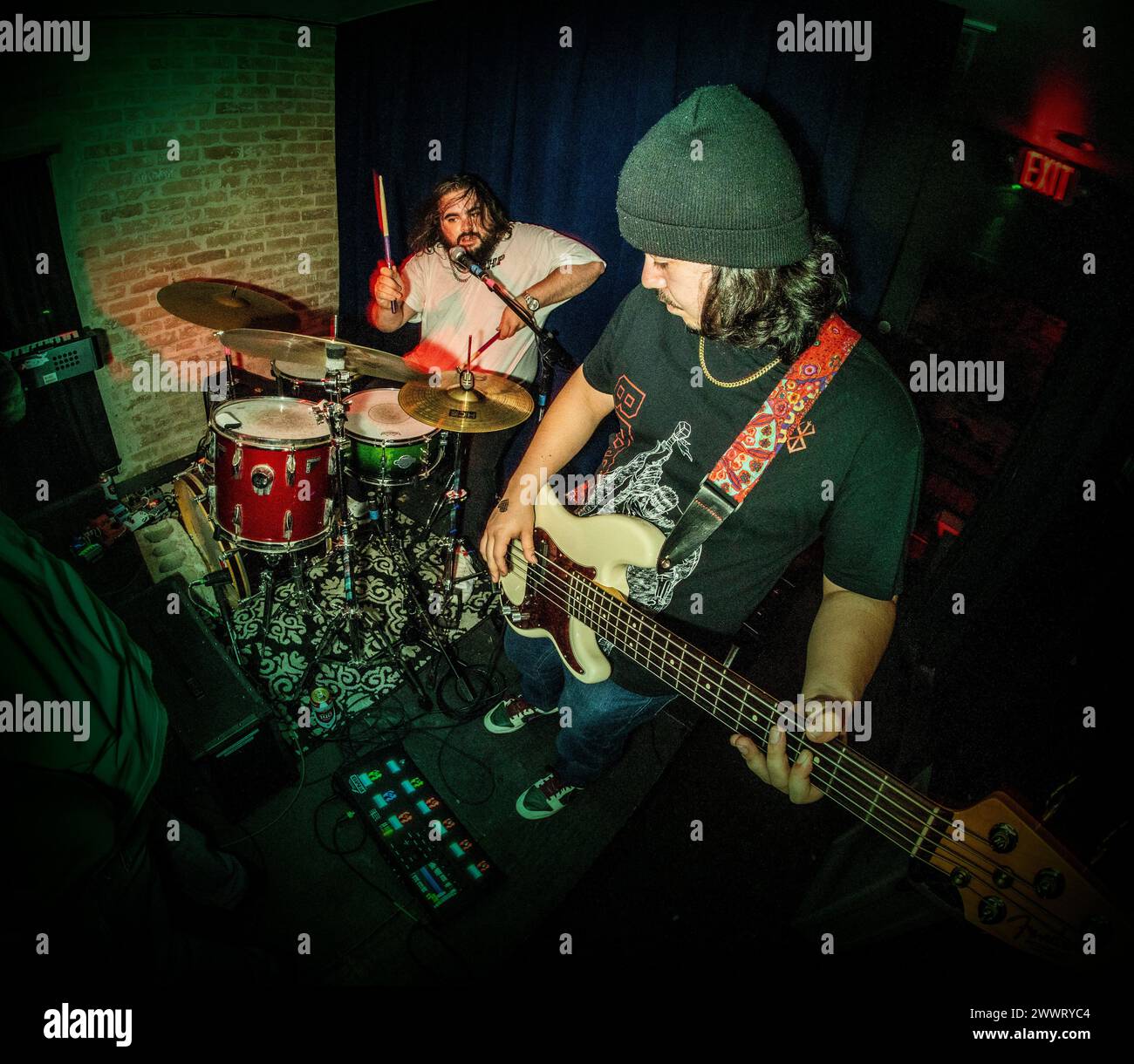 The band DIE SPITZ performs at the FarOut Lounge, Austin, Texas Stock ...