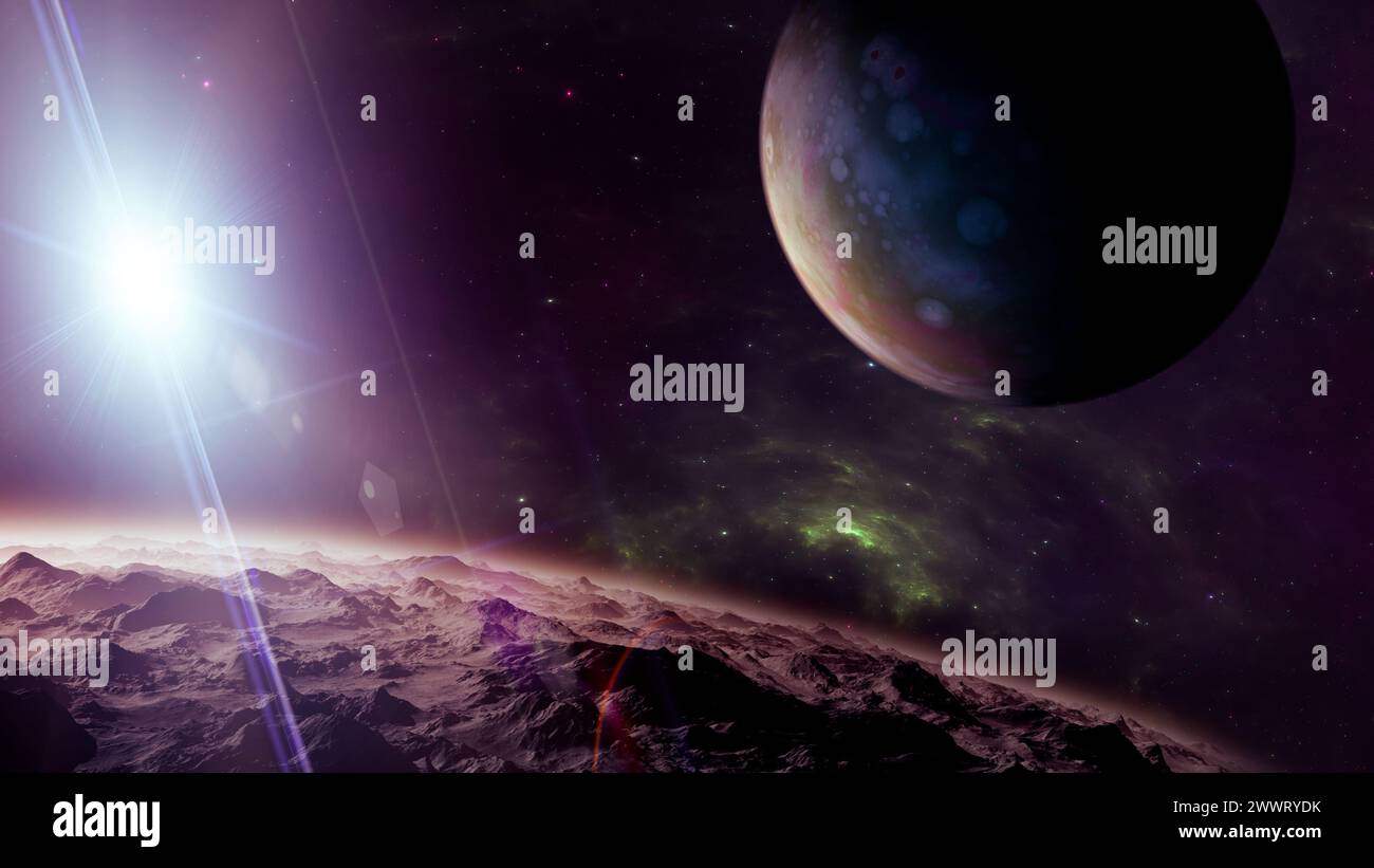 Planets and exoplanets of unexplored galaxies. Sci-Fi. New worlds to ...